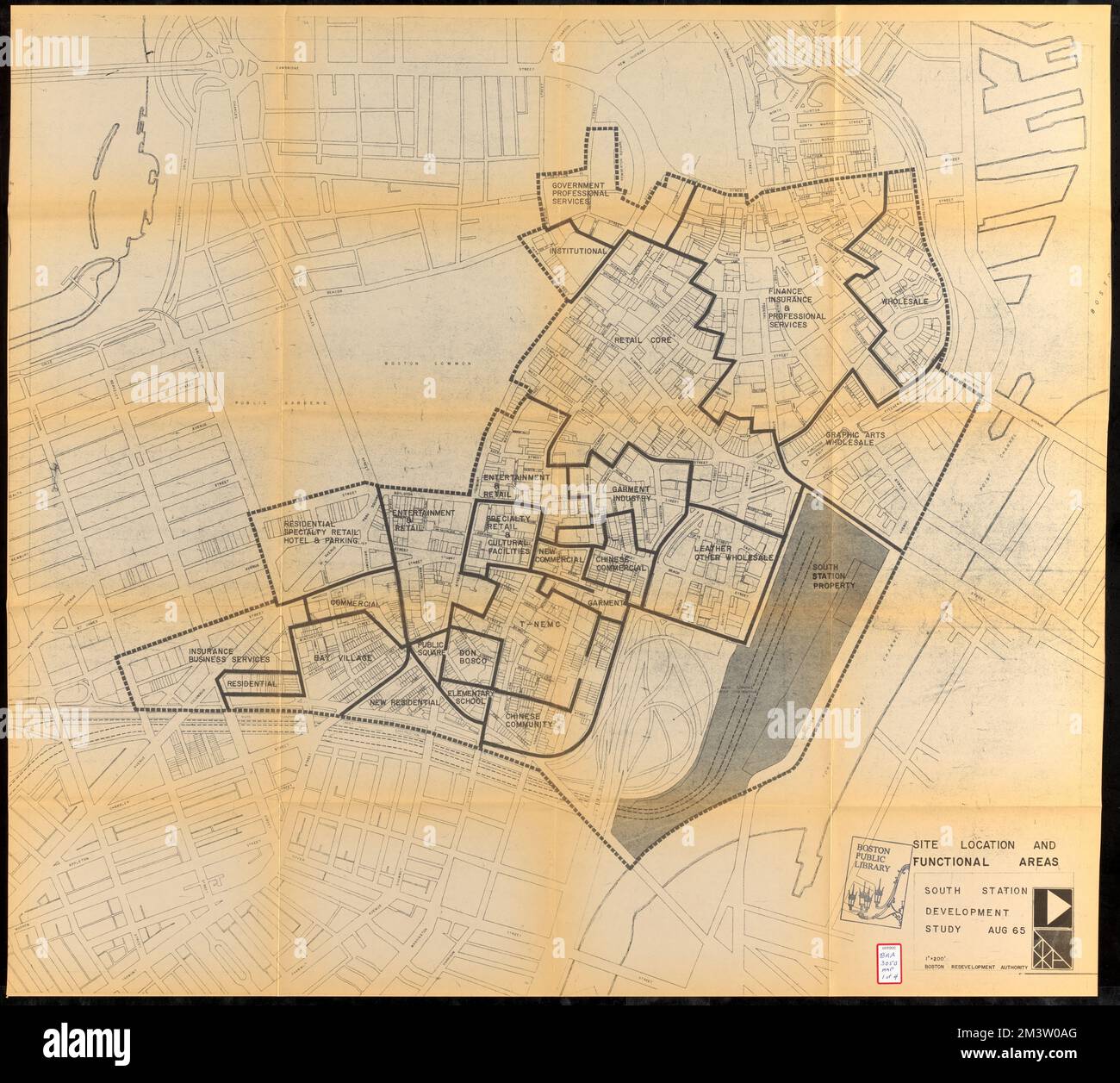 South Station development study : site location and functional areas ...
