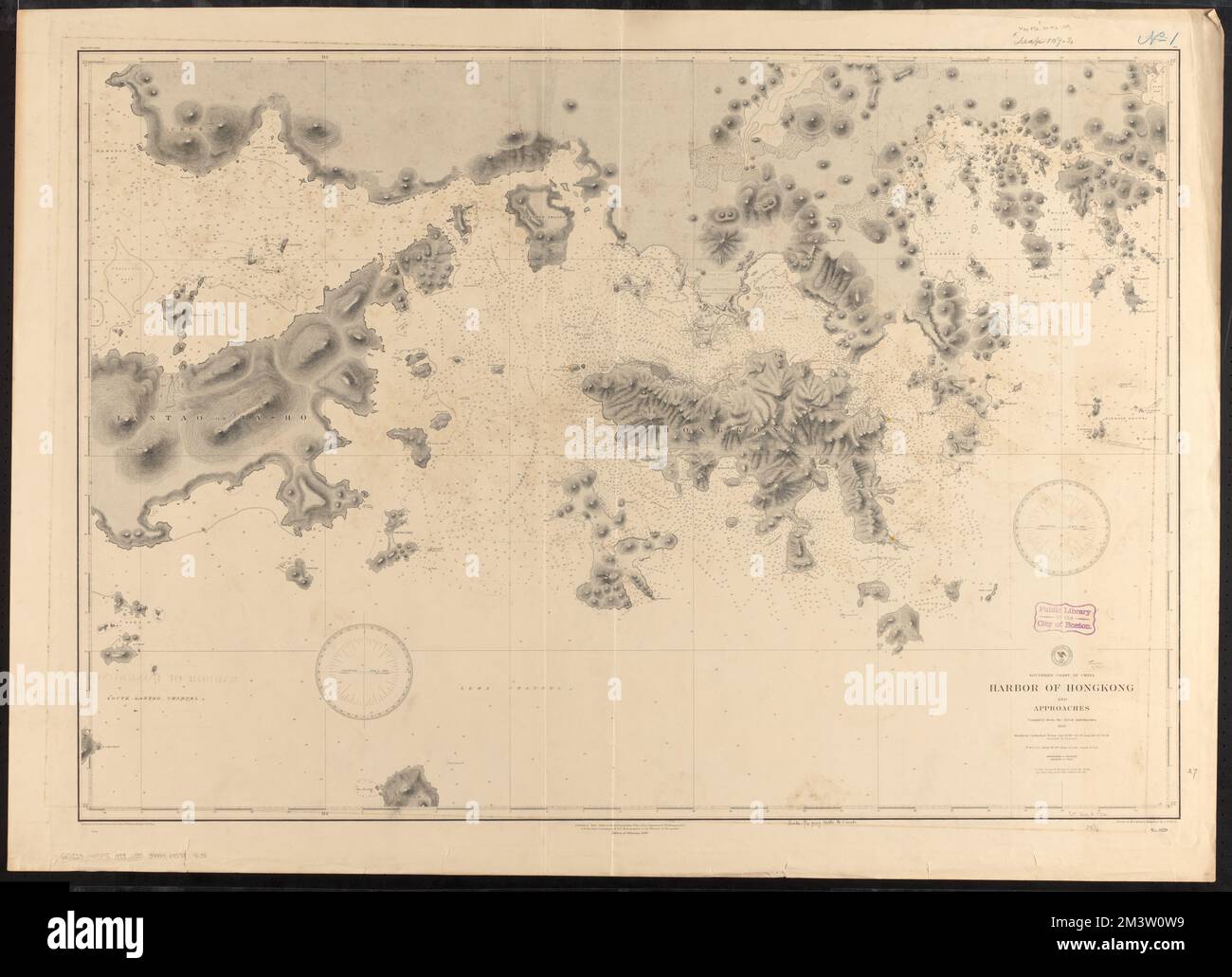 Southern coast of China, harbor of Hongkong and approaches : compiled ...