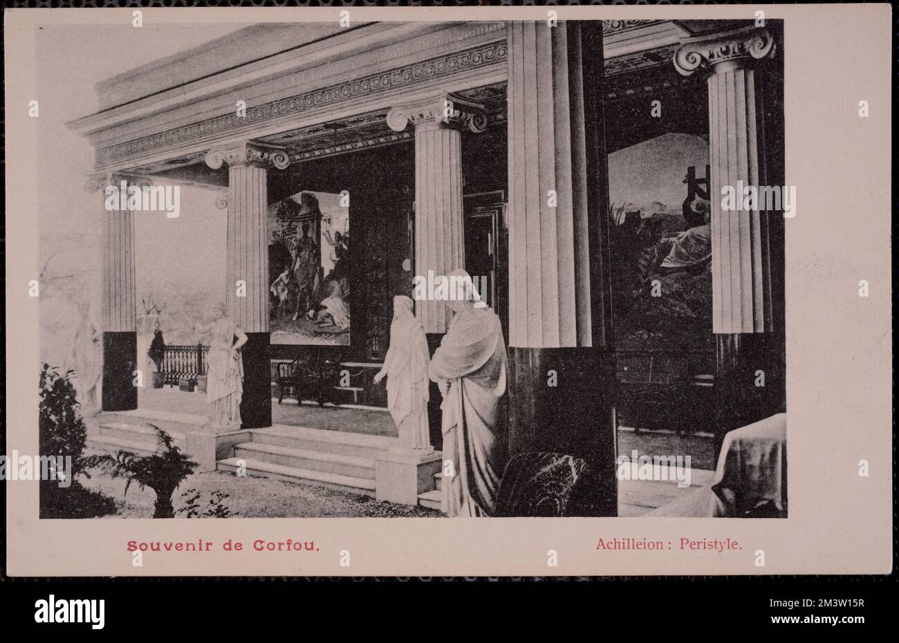 Souvenir de Corfou. Achilleion, peristyle , Castles & palaces ...