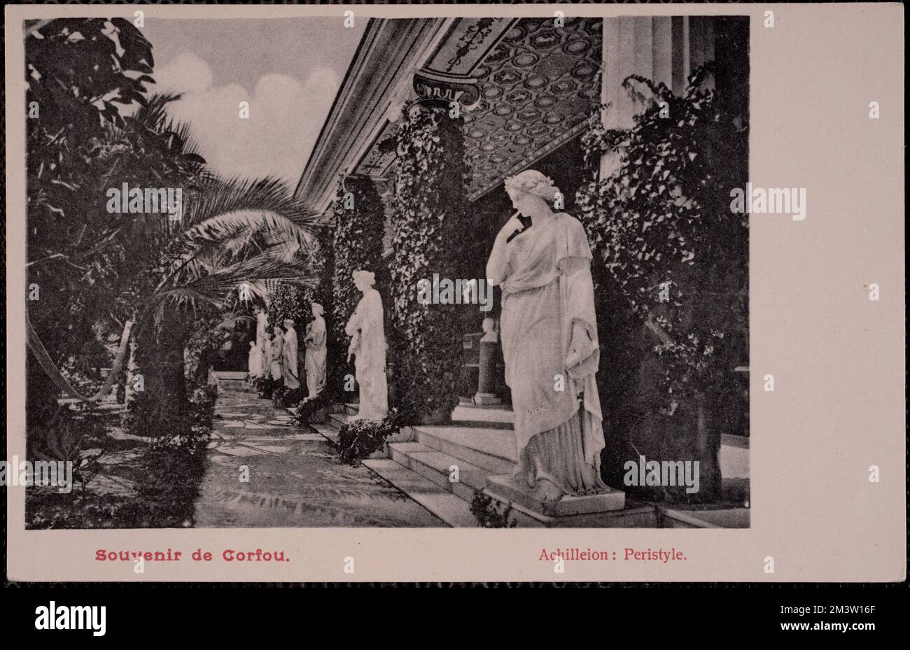Souvenir de Corfou. Achilleion, peristyle , Castles & palaces ...