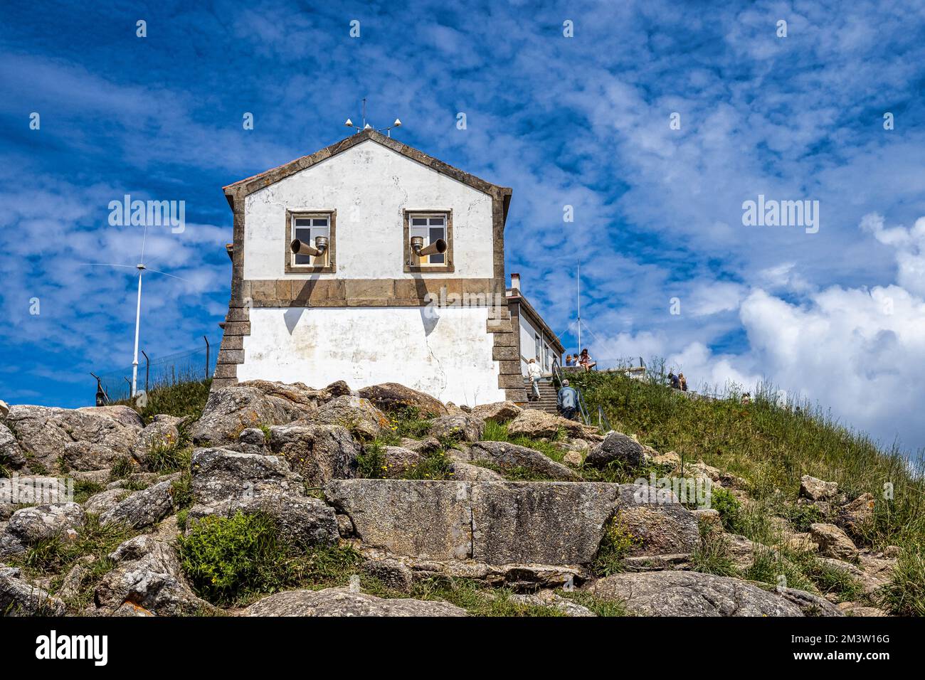 Finisterre Cape Lighthouse, Costa da Morte, Galicia, Spain. End of ...