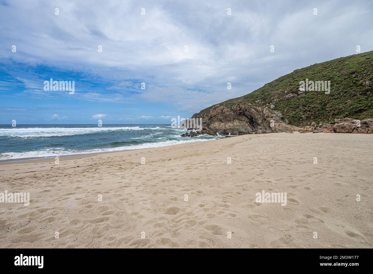 The beach of Praia do Rostro in Galicia, Spain near Finisterre and Way ...