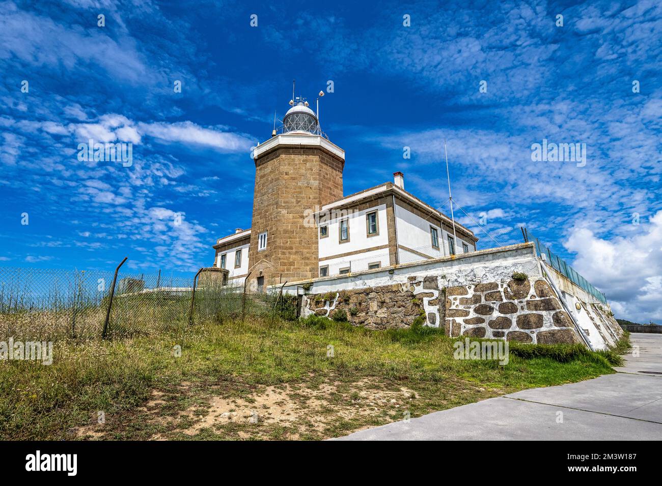 Finisterre Cape Lighthouse, Costa da Morte, Galicia, Spain. End of ...