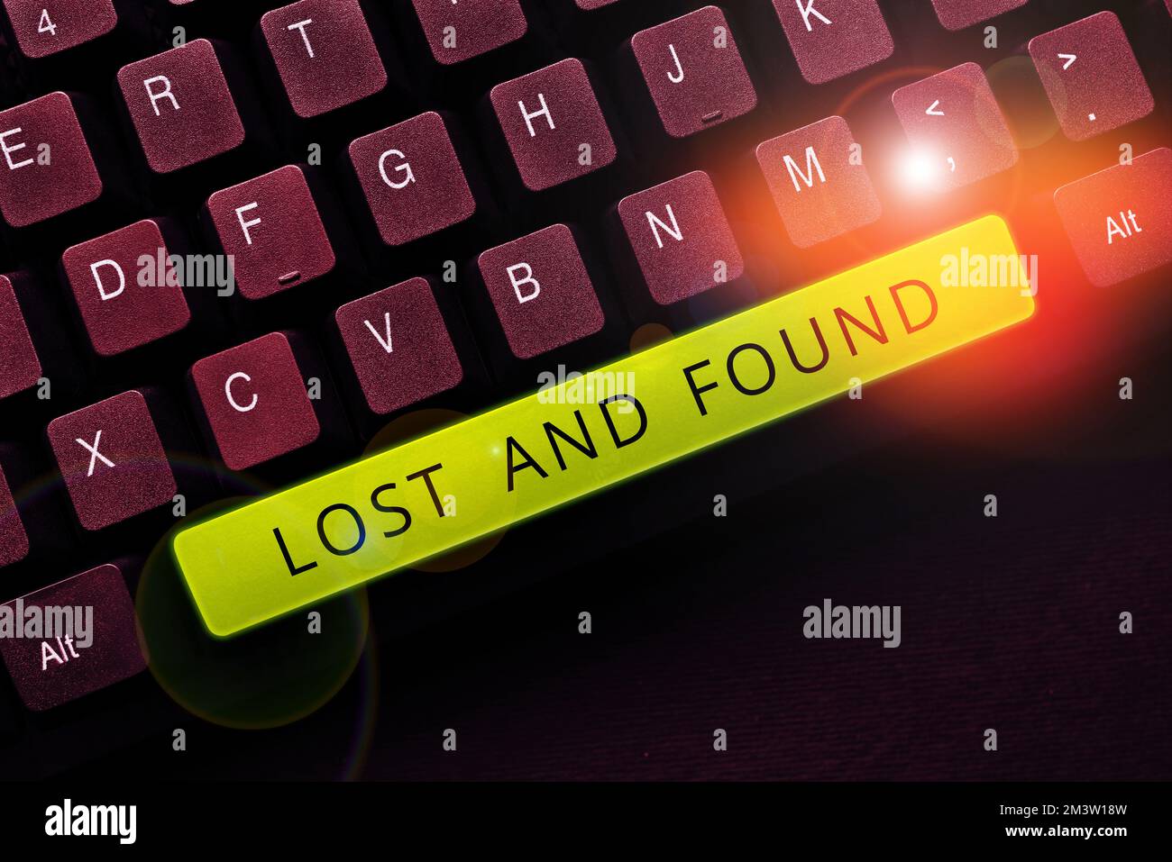 Inspiration showing sign Lost And Found. Business showcase Place where ...