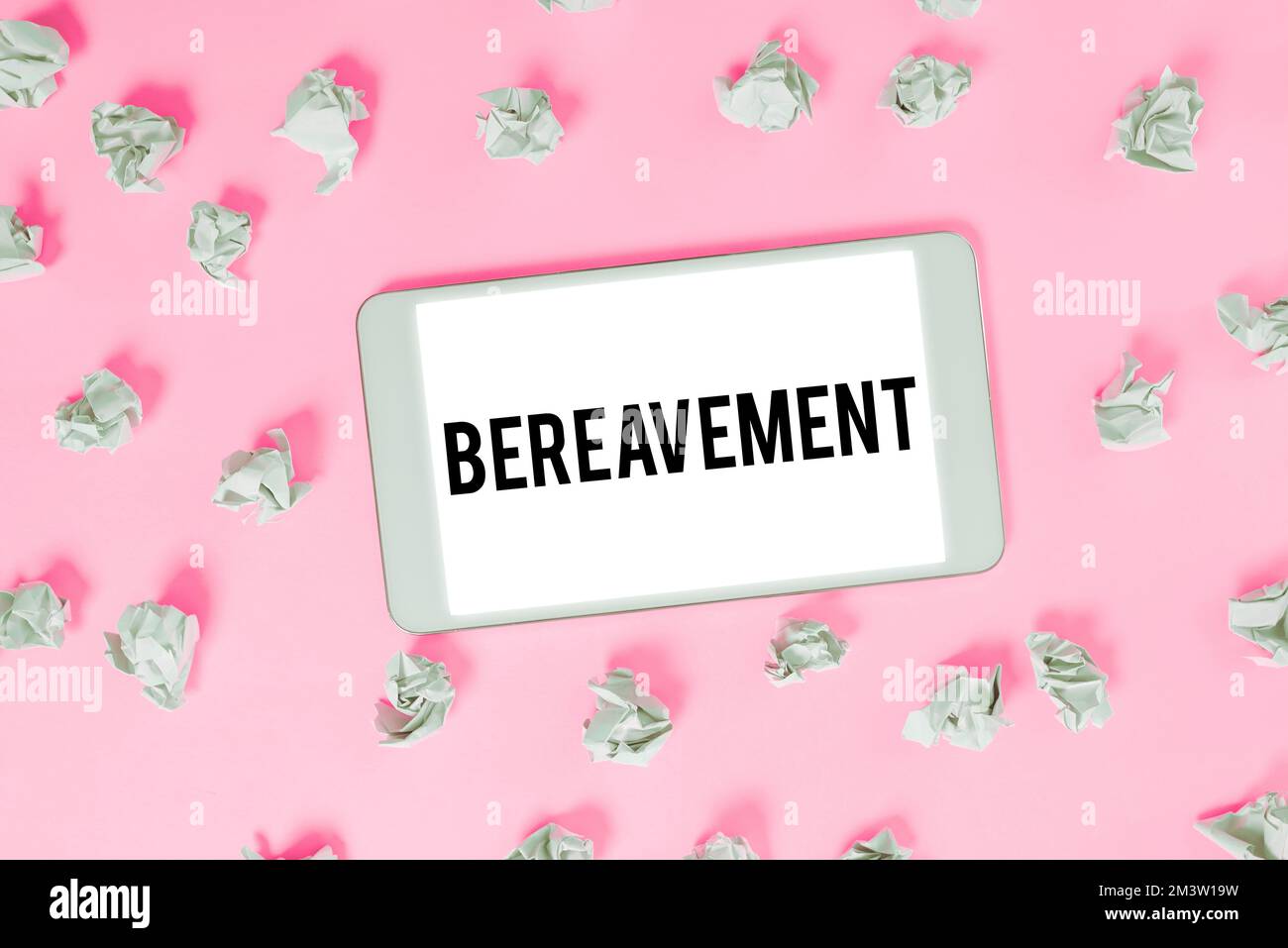 Inspiration showing sign Bereavement. Word Written on a period of ...