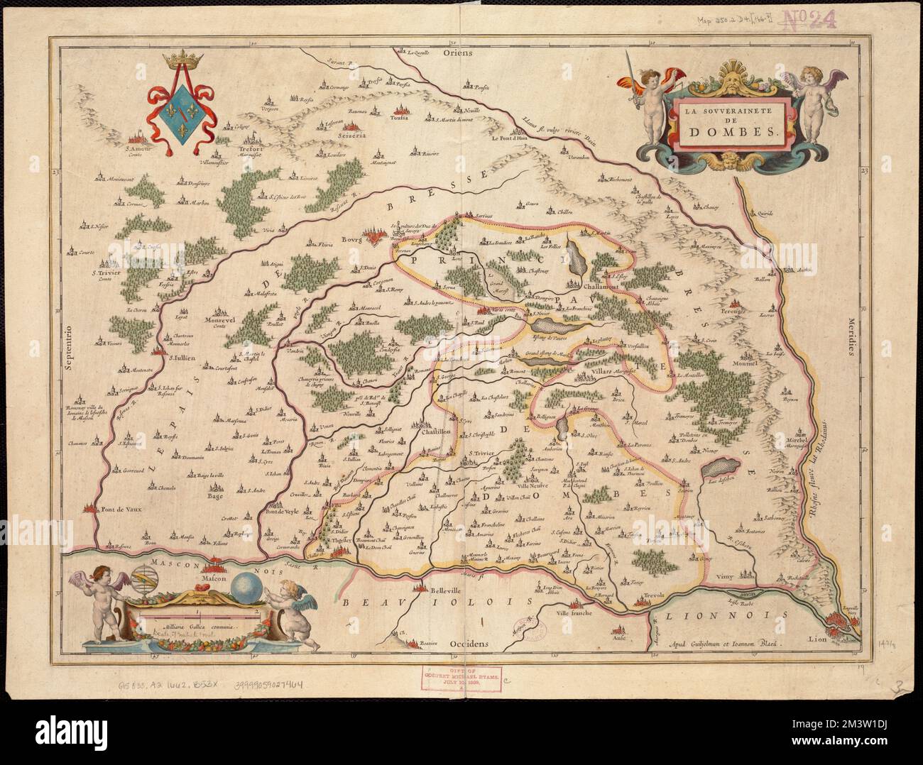 La souverainete de Dombes , Dombes France, Maps, Early works to 1800 ...