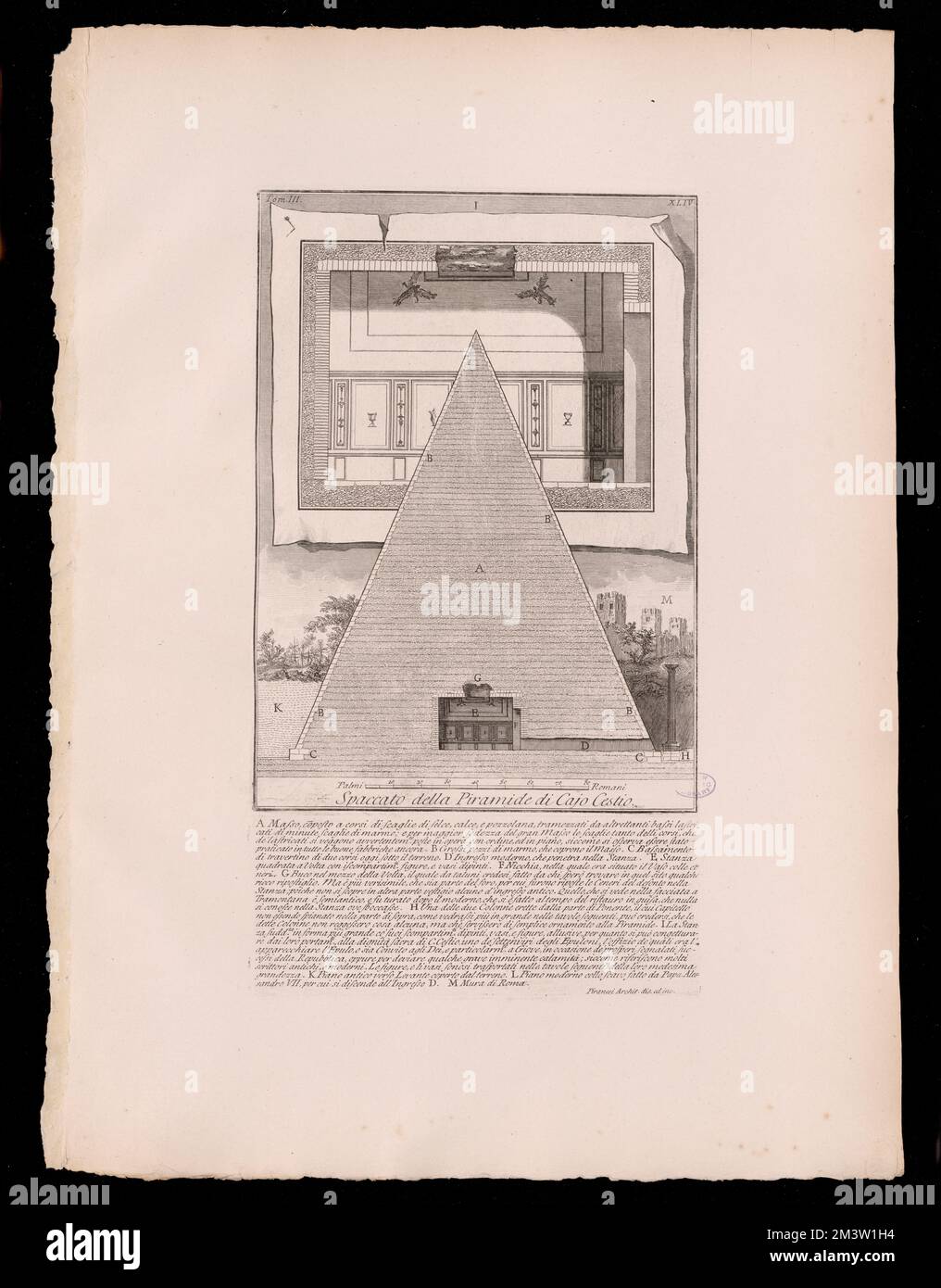 Spaccato dell piramide di Cajo Cestio , Archaeological sites, Pyramids ...