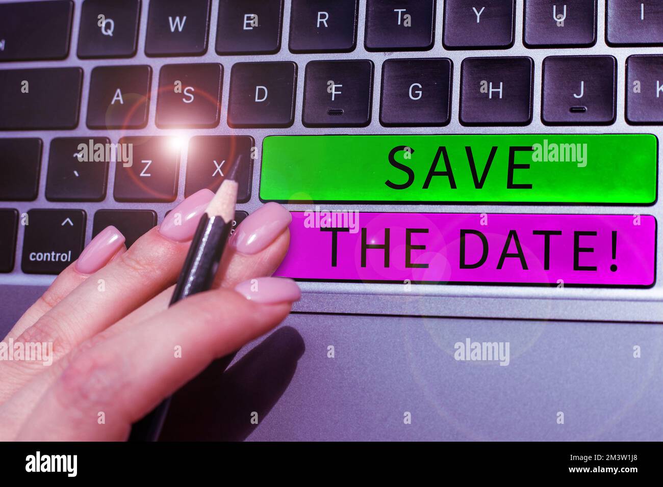 Writing displaying text Save The Date. Business idea Remembering the schedule Mark the calendar ...