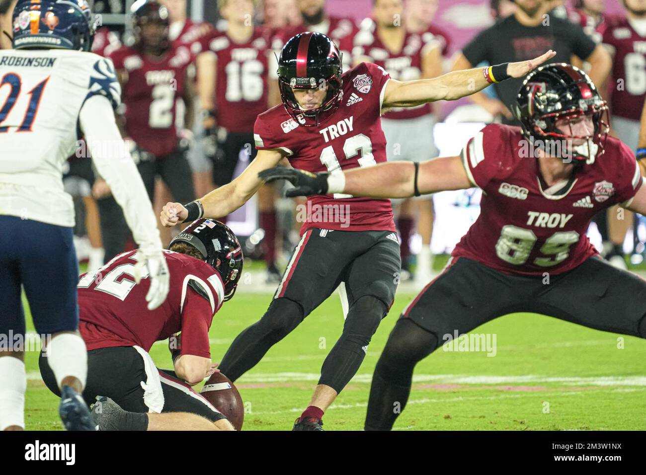 Orlando, Florida, USA, December 16, 2022, Troy Trojans player Brooks ...