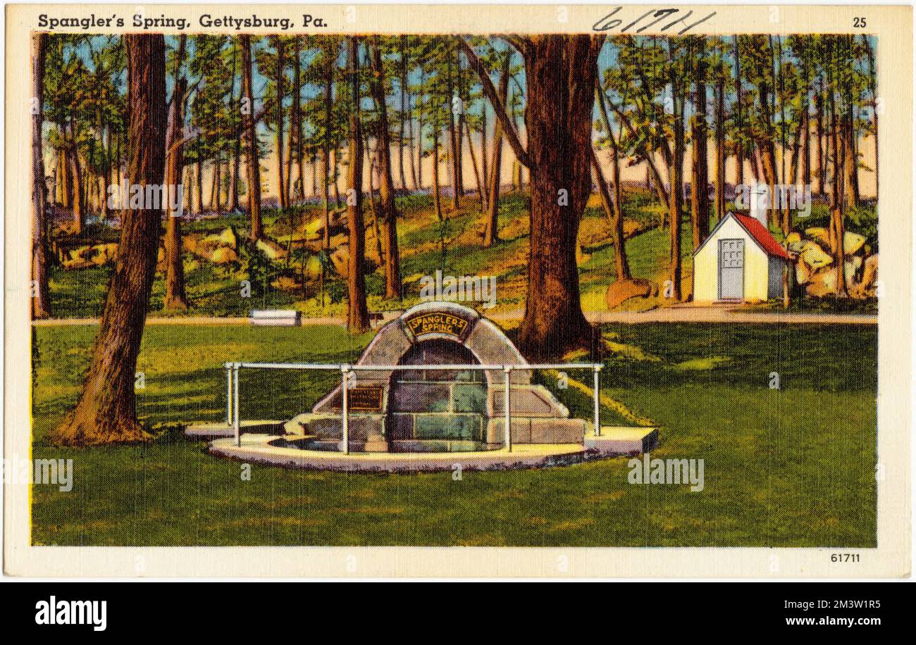 Spangler's Spring, Gettysburg, Pa. , Tichnor Brothers Collection ...