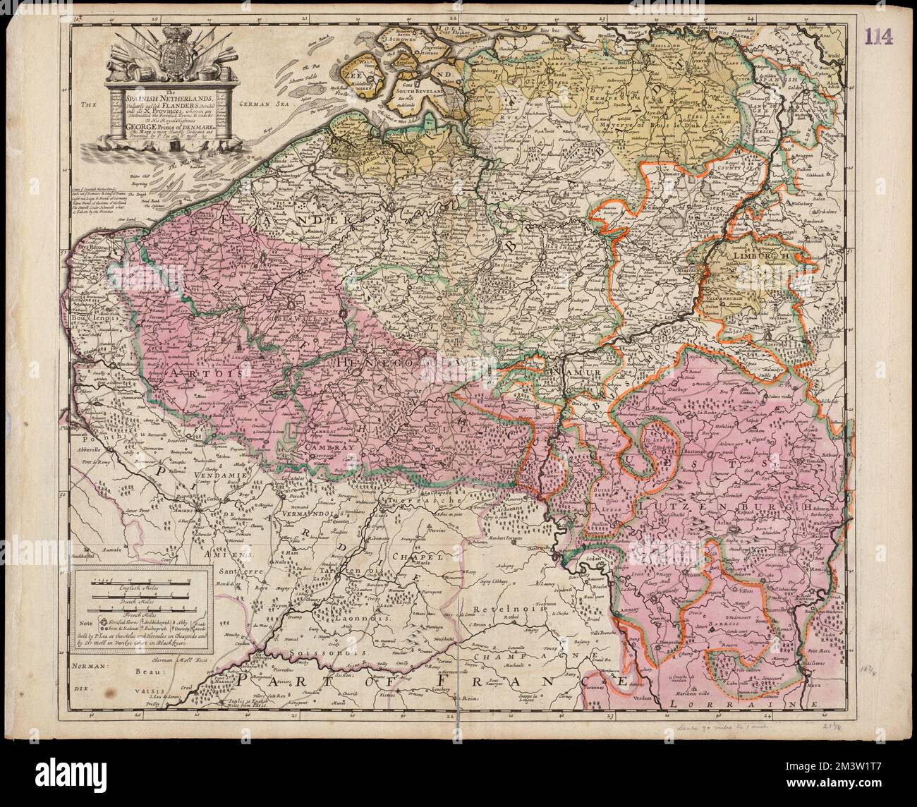 The Spainish Netherlands, vulgarly called Flanders, devided into its X ...