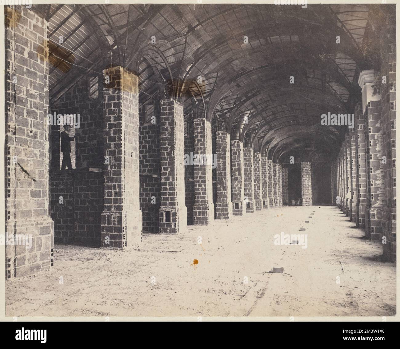 Special libraries: west corridor, construction of the McKim Building ...