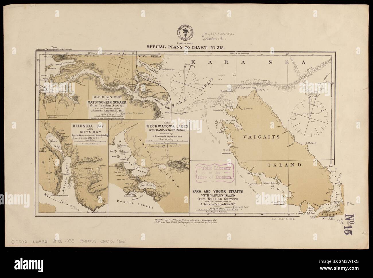 Special plans to chart no. 318 , Nautical charts, Russia Federation ...