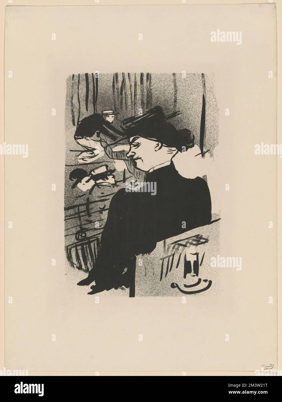 Une spectatrice , Spectators. Henri de Toulouse-Lautrec (1864-1901 ...