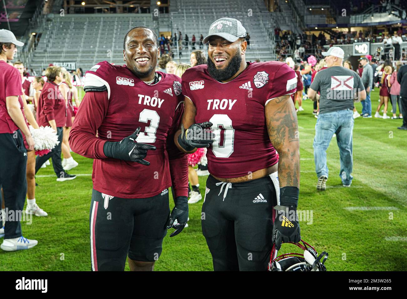 Orlando, Florida, USA, December 16, 2022, Troy Trojans players Peter ...