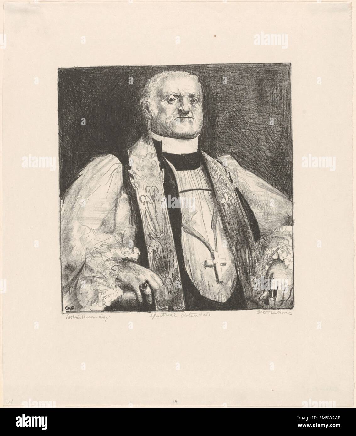 Spiritual potentate , Clergy. George Bellows (1882-1925). Prints and ...