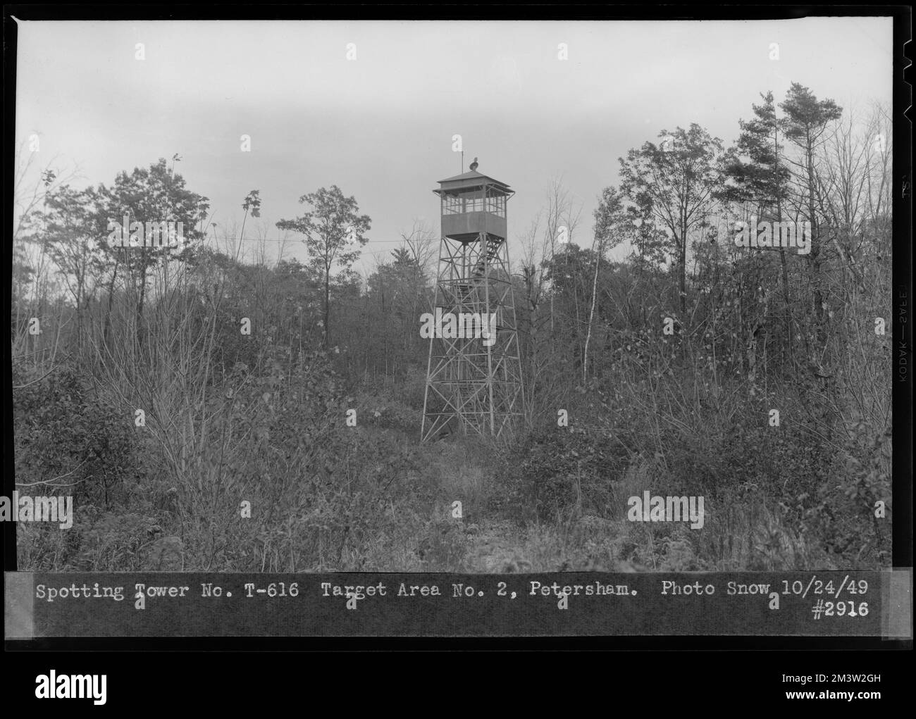 Spotting Tower No. T-616, Target Area No. 2, Petersham, Mass., Oct. 24 ...