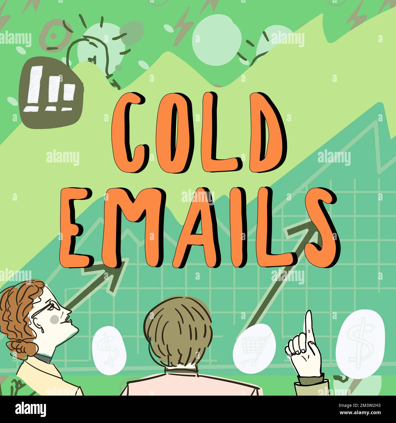 Writing displaying text Cold Emails. Business idea unsolicited email ...