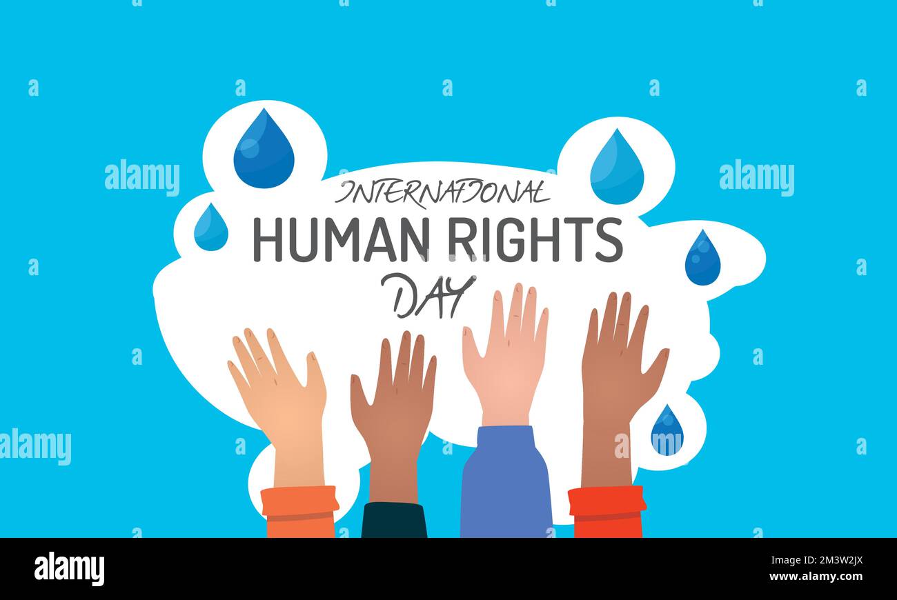 Human Rights Day for freedom. Web banner for social equality ...