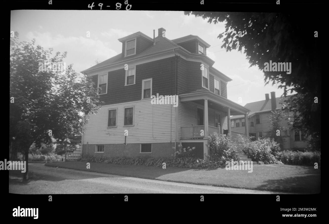 Spring Road #80 , Houses. Needham Building Collection Stock Photo - Alamy