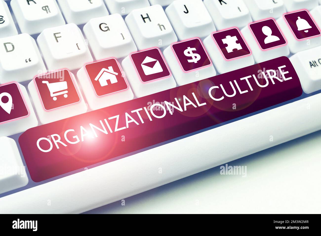 Hand writing sign Organizational Culture. Business idea the study of ...