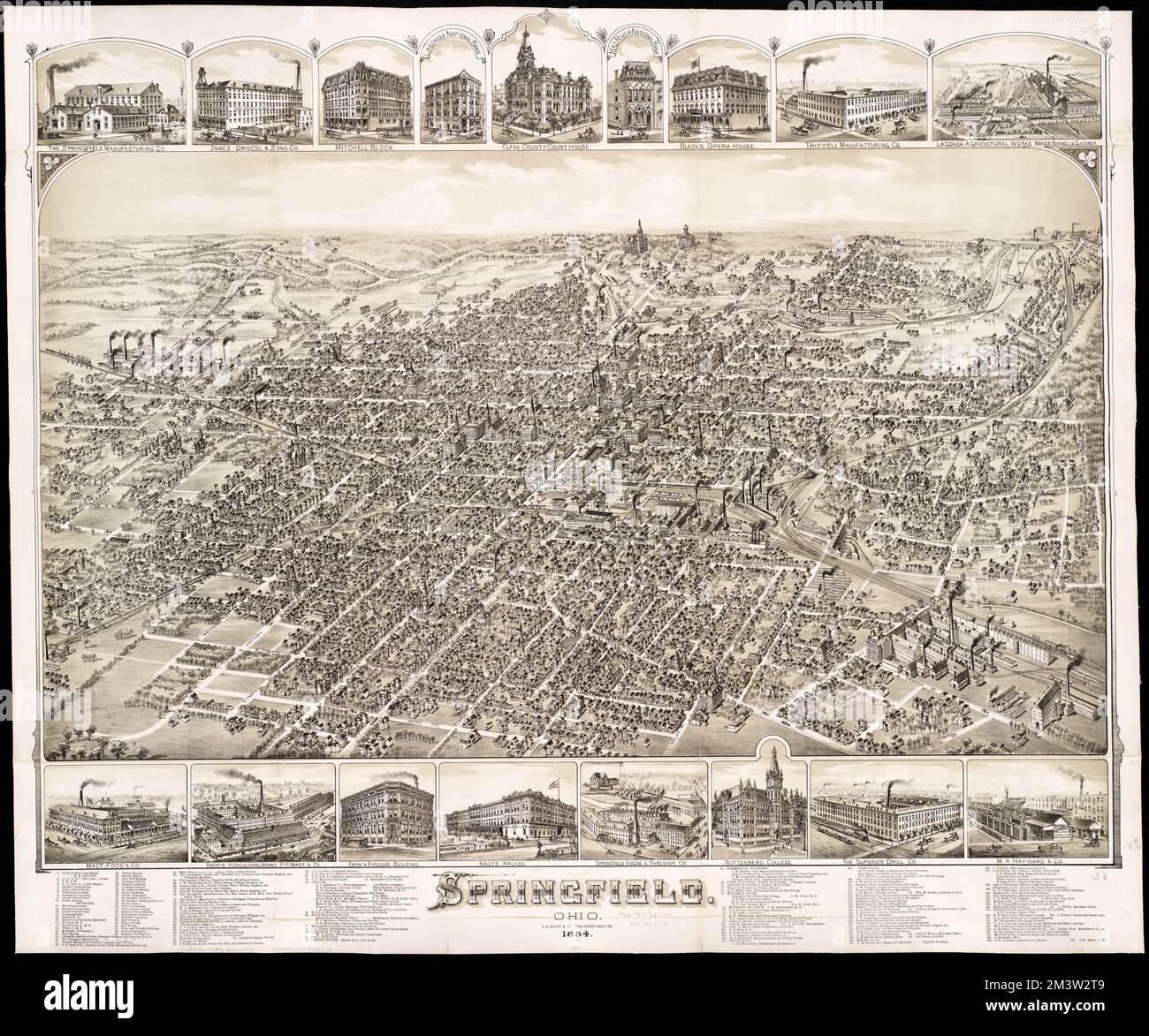 Springfield, Ohio , Springfield Ohio, Aerial views Norman B. Leventhal ...
