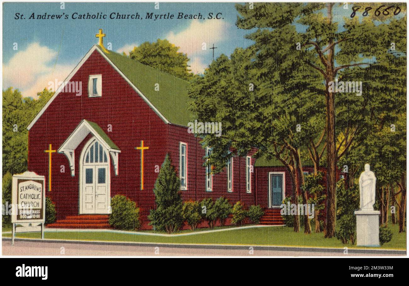 St. Andrew's Catholic Church, Myrtle Beach, S. C. , Churches, Tichnor Brothers Collection ...