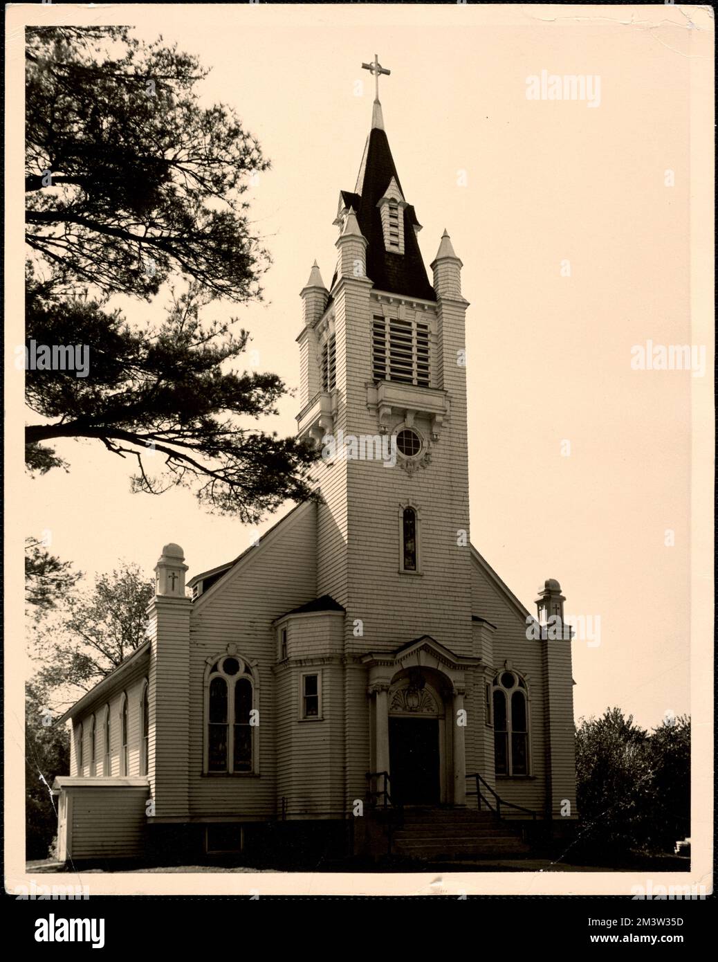 St. Ann’s Church, Wayland , Churches. Wayland Free Public Library Cage ...