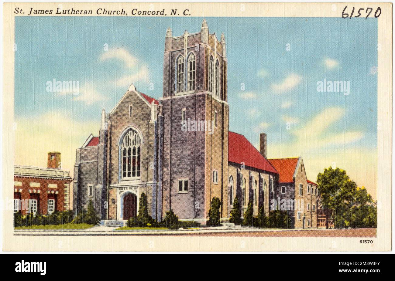 St. James Lutheran Church, Concord, N. C. , Churches, Tichnor Brothers ...