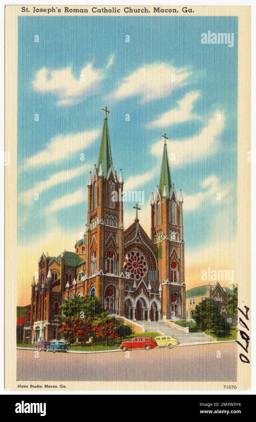St. Joseph's Roman Catholic Church, Macon, Ga. , Churches, Tichnor Brothers Collection ...