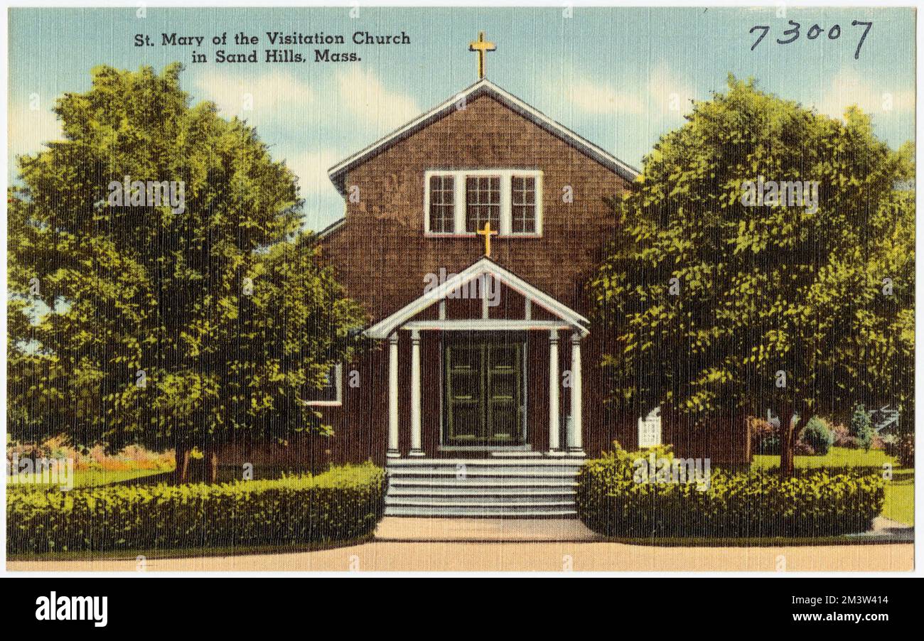 St. Mary of the Visitation Church in Sand Hills, Mass. , Churches ...