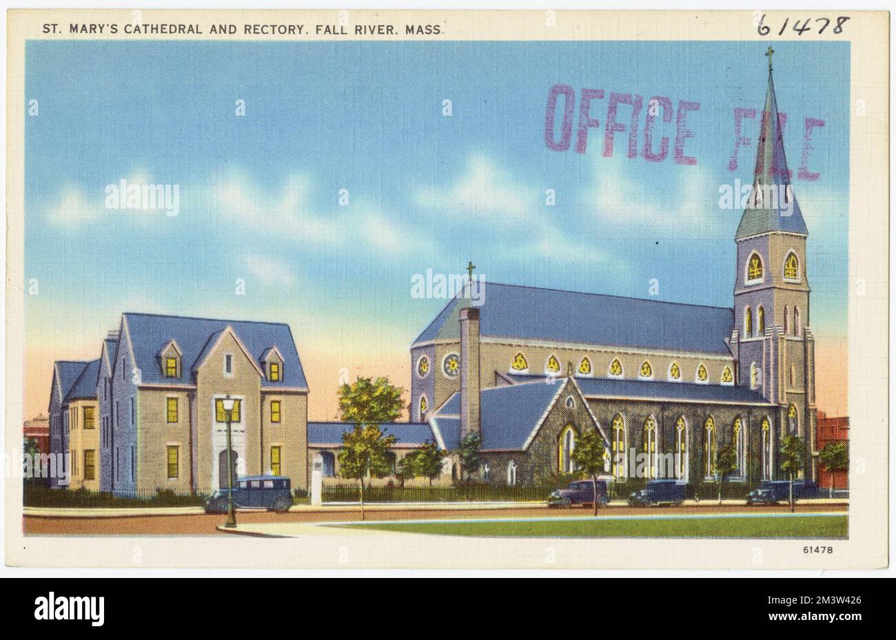 St. Mary's Cathedral and rectory, Fall River, Mass. , Cathedrals ...