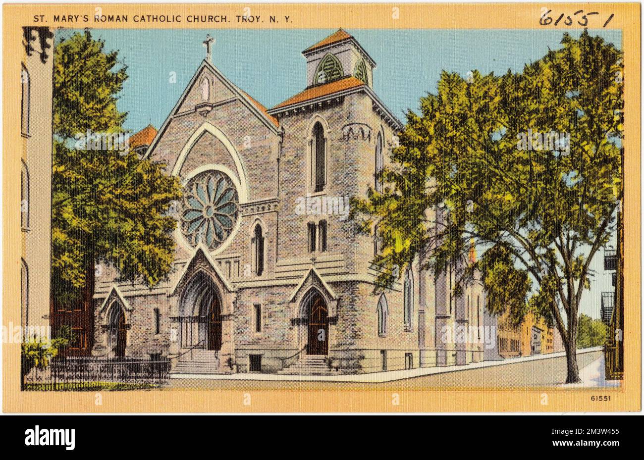 St. Mary's Roman Catholic Church, Troy, N. Y. , Churches, Tichnor ...