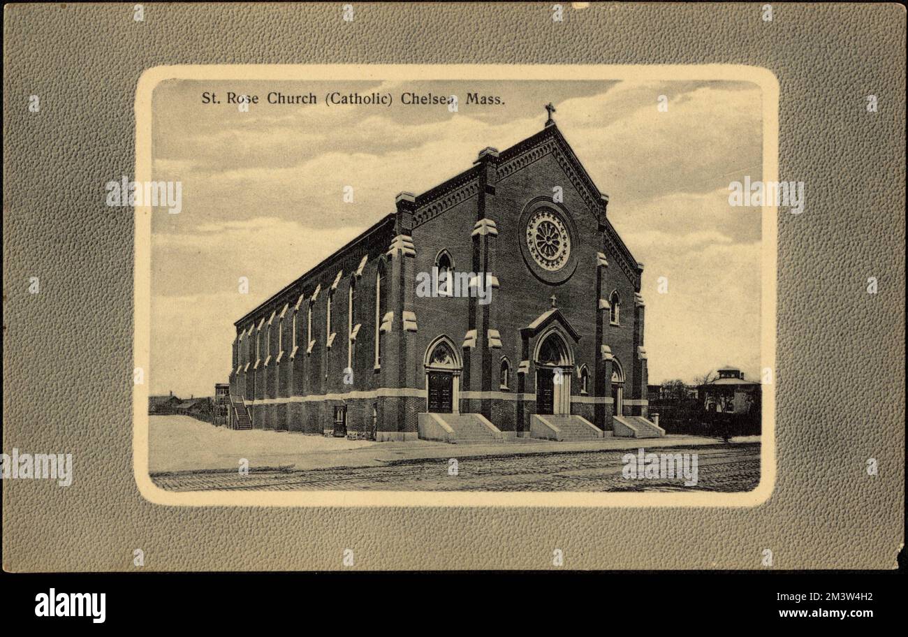 St Rose Church (Catholic) Chelsea, Mass. , Catholic churches. Chelsea ...