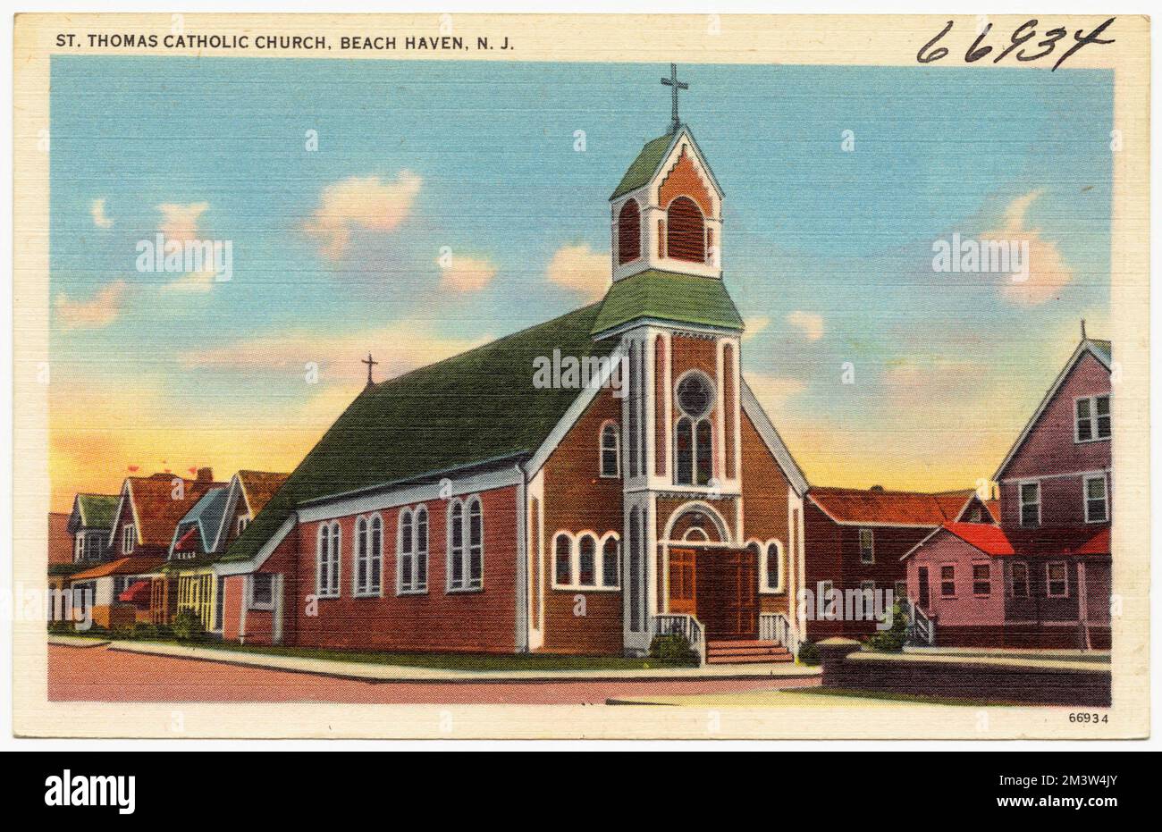 St. Thomas Catholic Church, Beach Haven, N. J. , Churches, Tichnor Brothers Collection ...