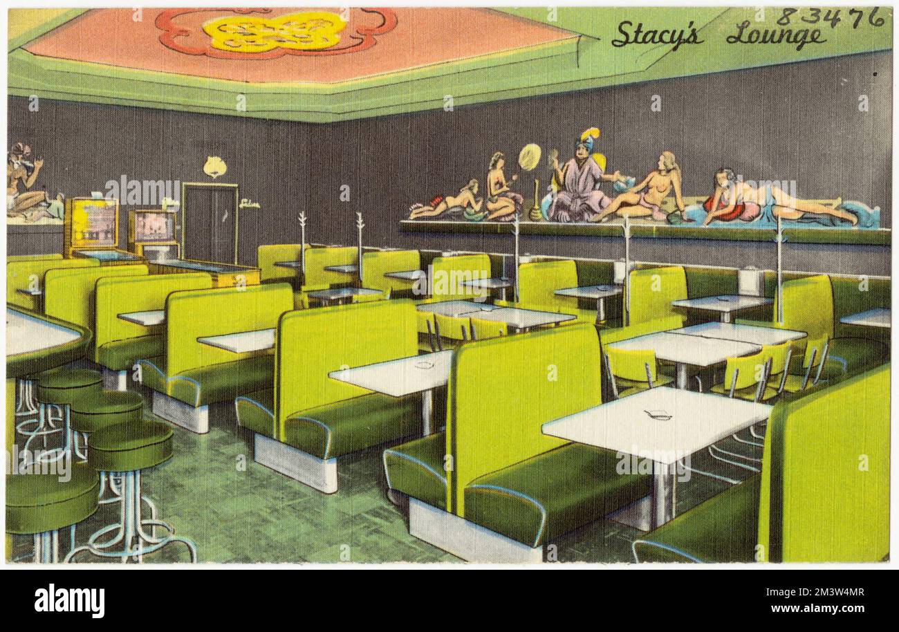 Stacy's Lounge , Restaurants, Tichnor Brothers Collection, postcards of ...