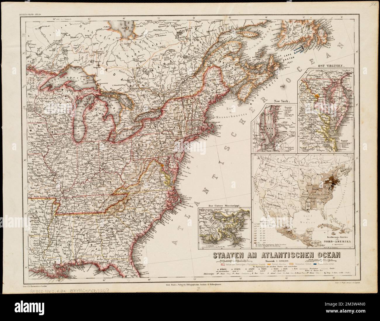 Staaten am Atlantischen Ocean , North America, Maps, United States ...