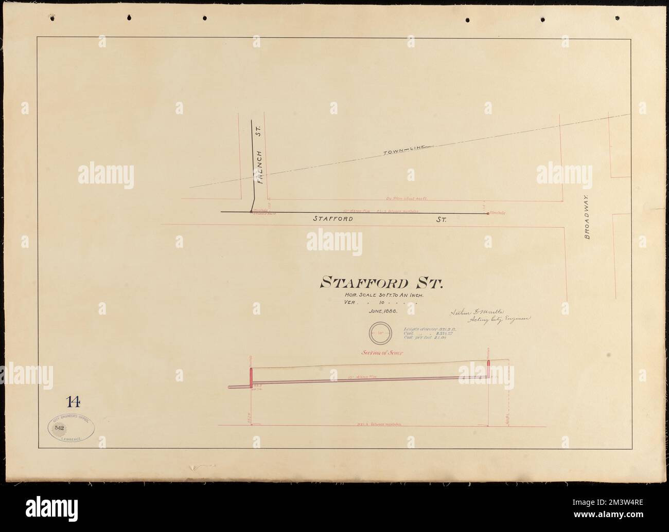 Stafford St. , Streets. Lawrence Stock Photo - Alamy