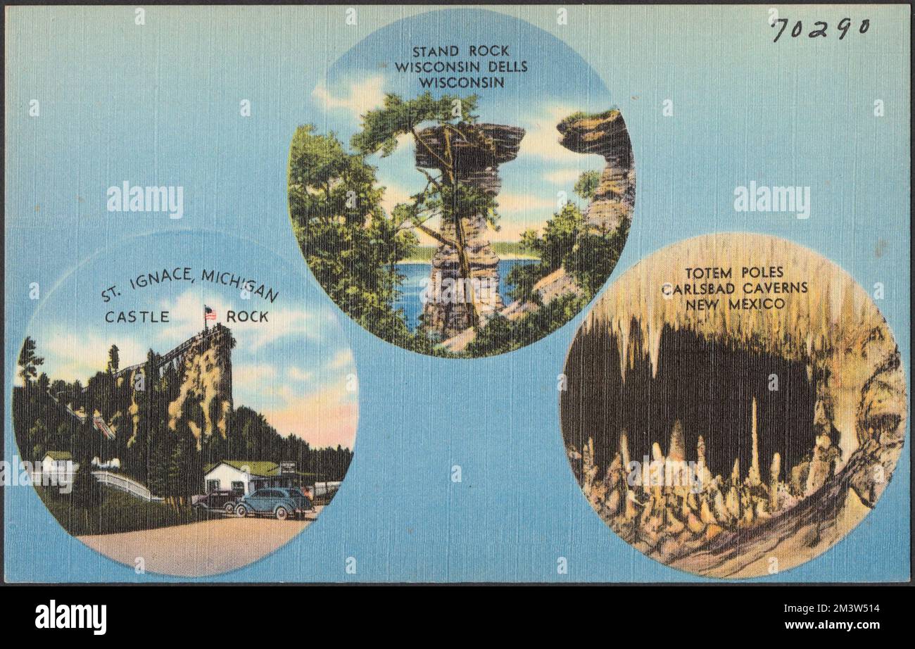 Stand Rock, Wisconsin Dells, Wisconsin. St. Ignace, Michigan, Castle ...