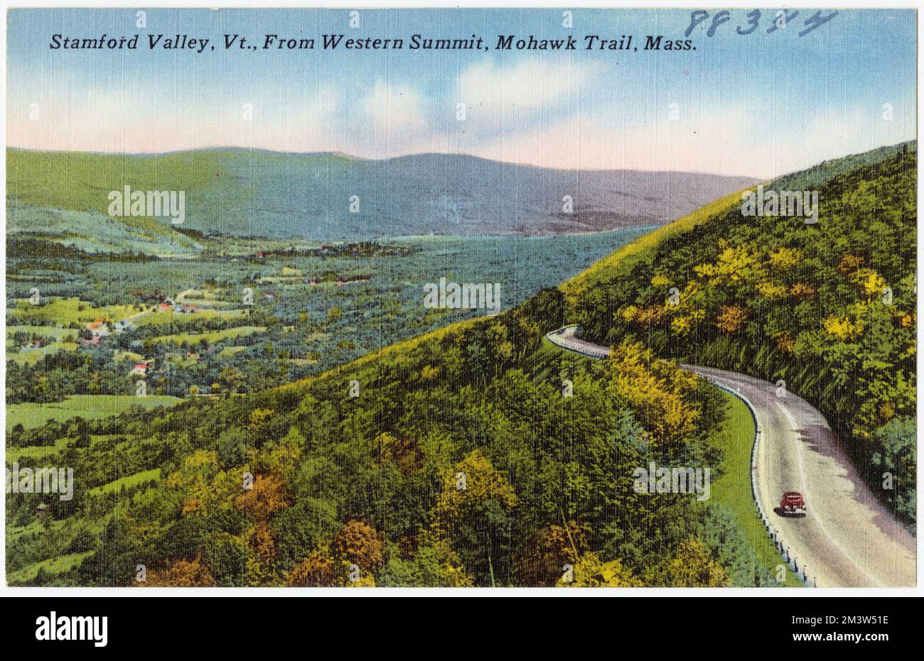 Stamford Valley, Vt., From Western Summit, Mohawk Trail, Mass. , Roads ...