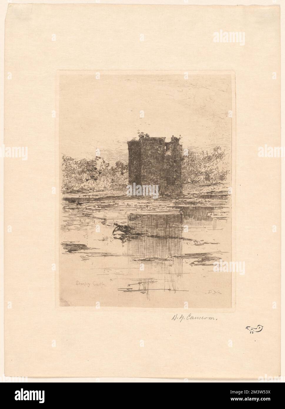 Stanley Castle , Castles & palaces, Reservoirs. Sir David Young Cameron ...