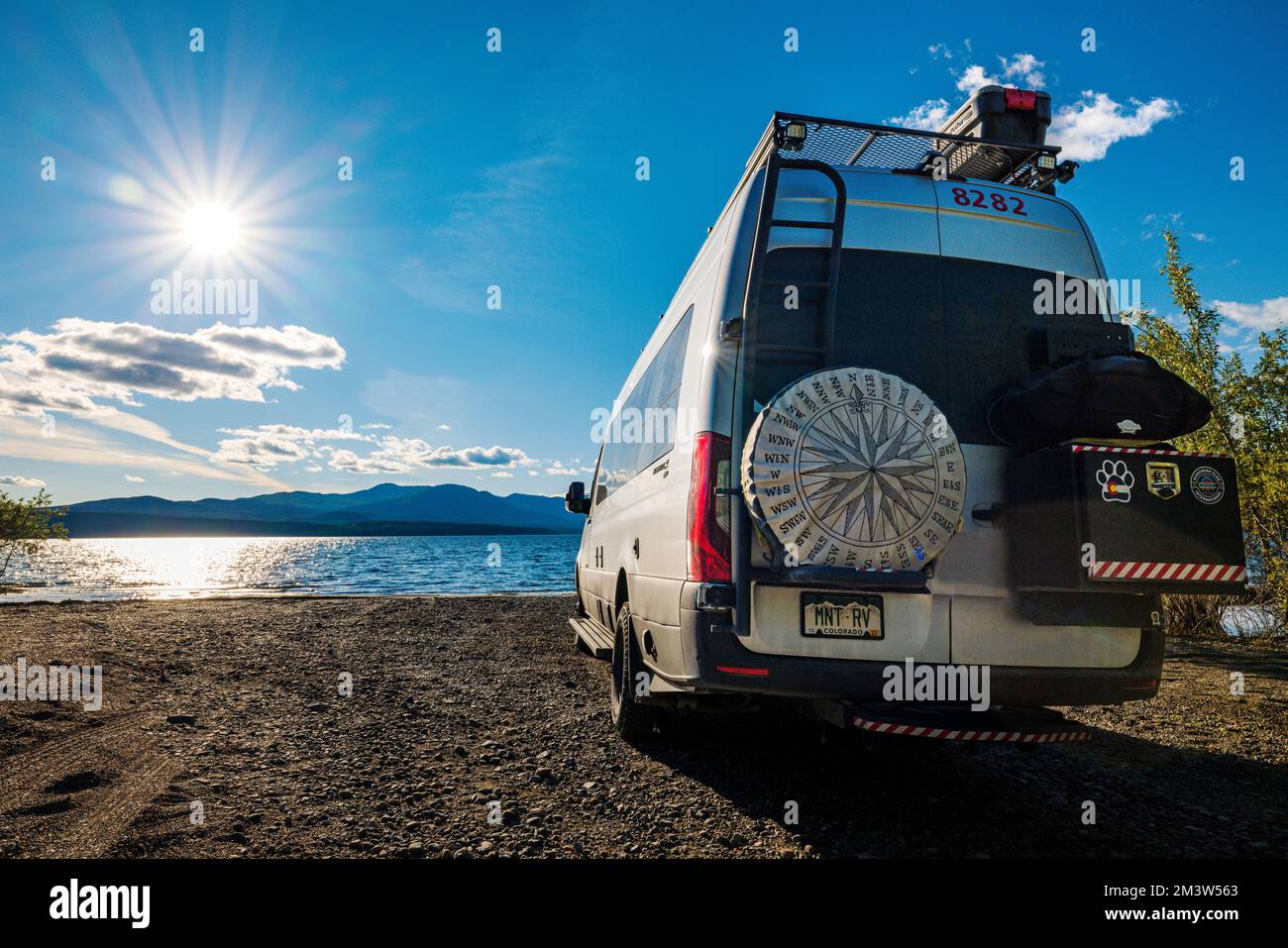 Airstream Interstate 24X 4WD campervan; Tutshi Lake; ; British Columbia ...