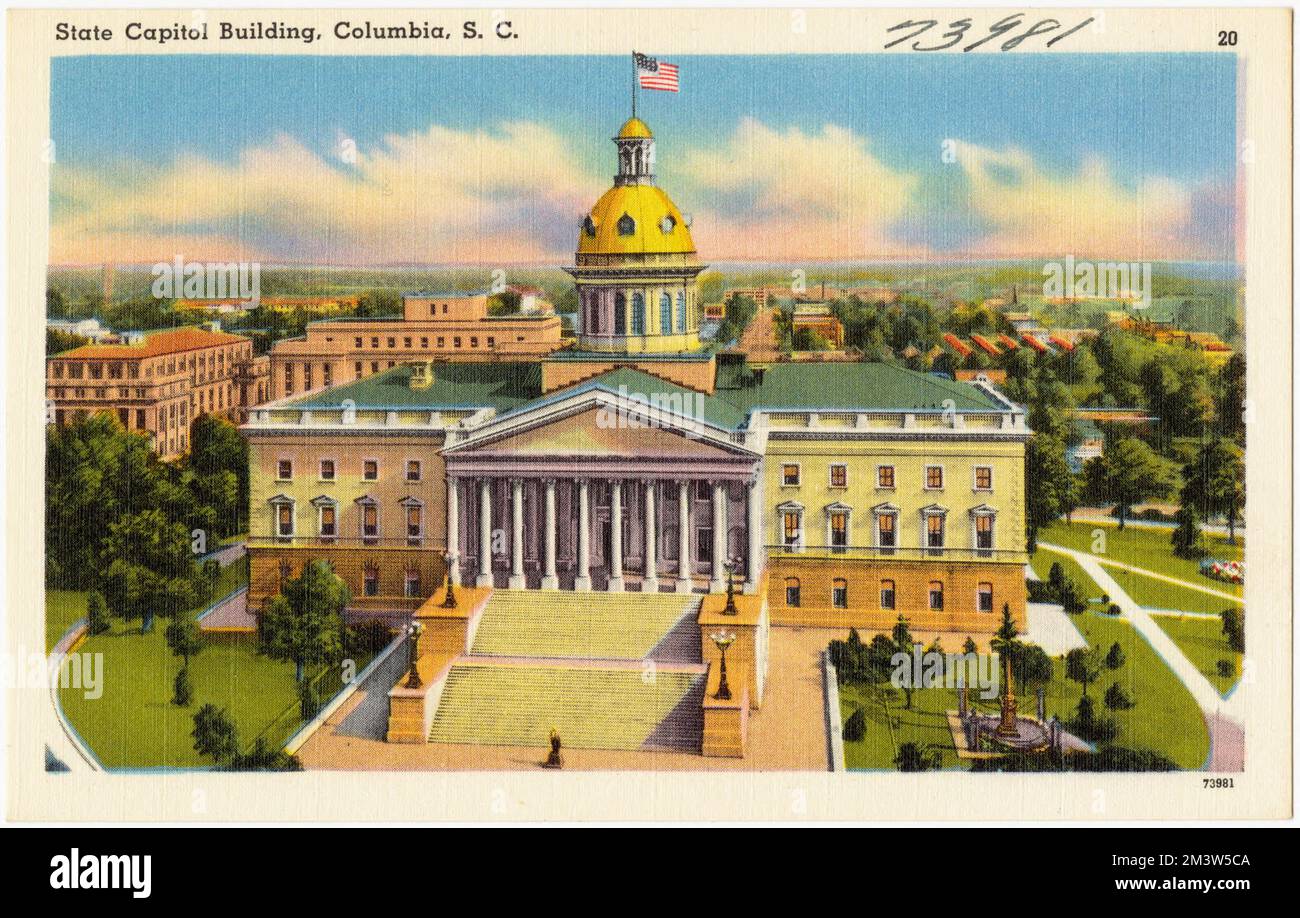 State Capitol Building, Columbia, S. C. , Capitols, Tichnor Brothers ...