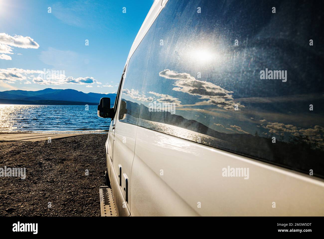 Airstream Interstate 24X 4WD campervan; Tutshi Lake; ; British Columbia ...