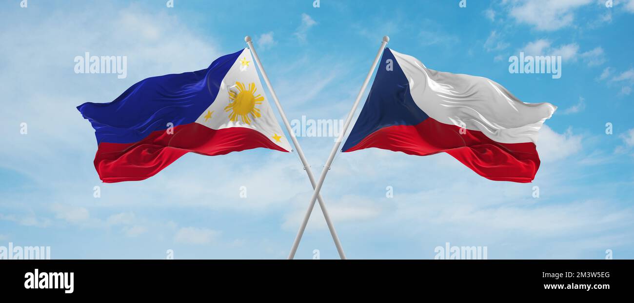 Czech philippines flag hi-res stock photography and images - Alamy