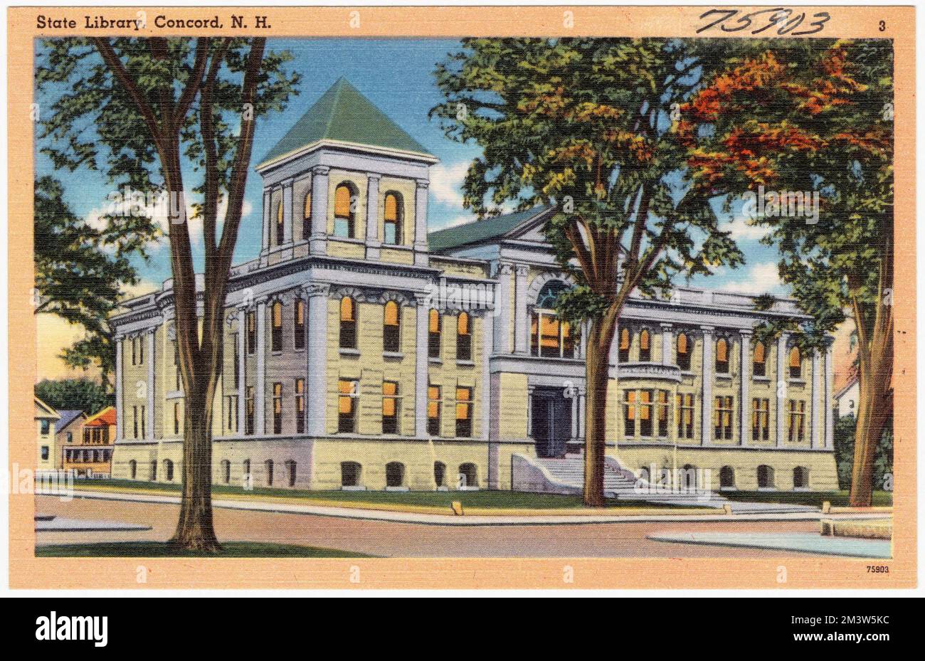 State library, Concord, N.H. , Public libraries, Tichnor Brothers ...