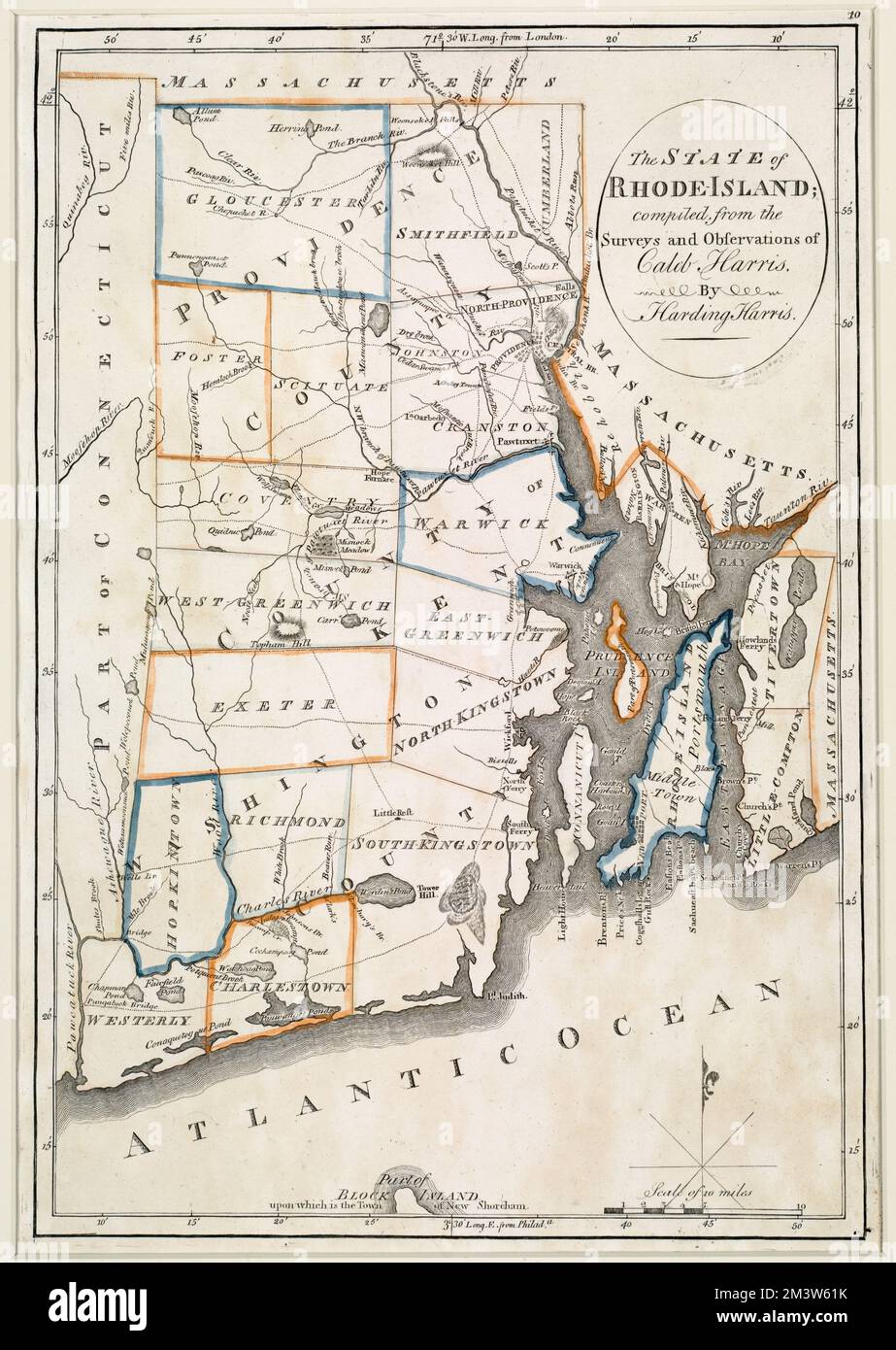 The state of Rhode Island , Rhode Island, Maps Norman B. Leventhal Map ...