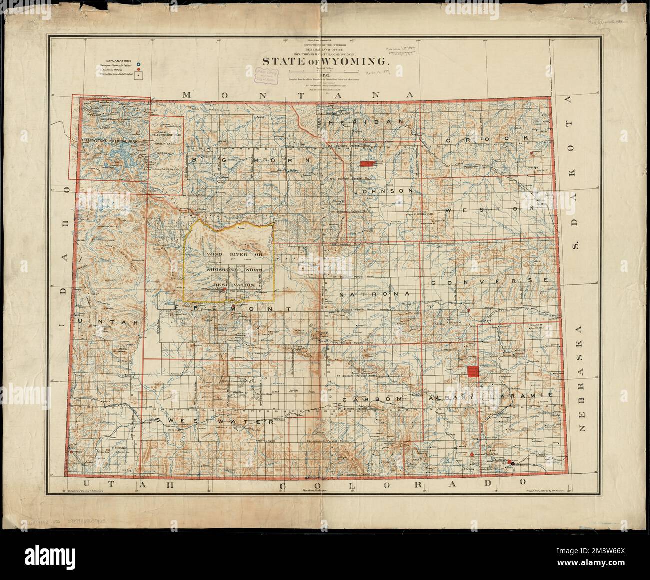 State of Wyoming , Wyoming, Maps Norman B. Leventhal Map Center ...