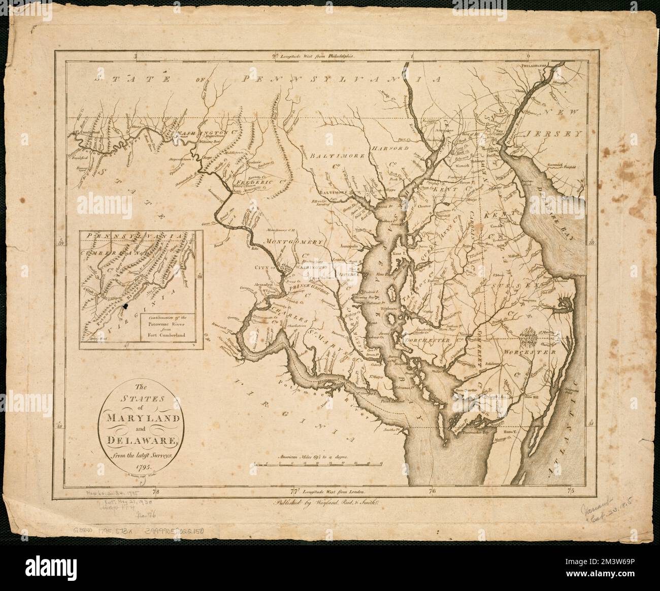 The states of Maryland and Delaware, from the latest surveys , Maryland ...