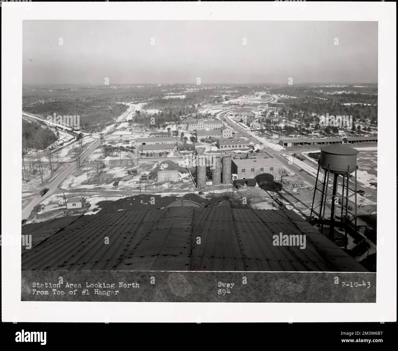 Station Area looking North from top of #1 Hangar , Air bases ...